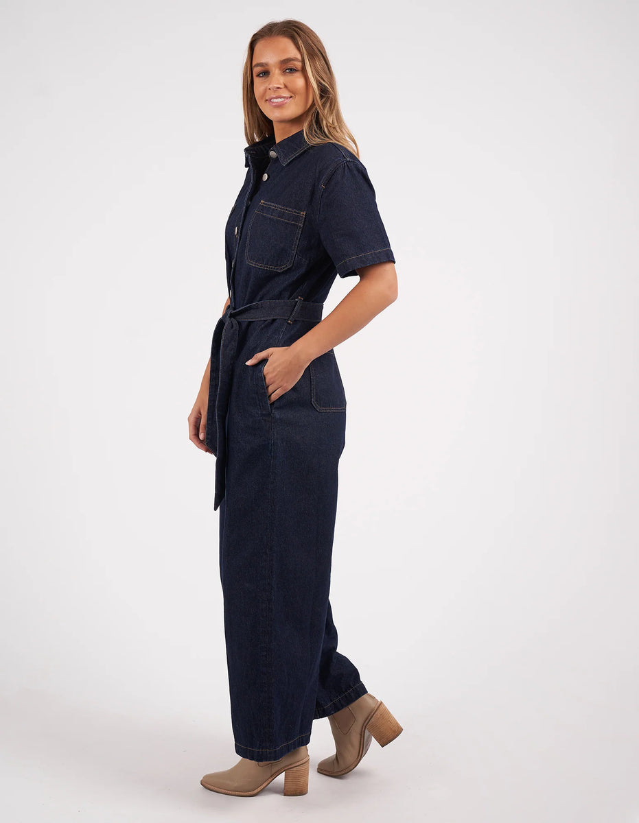 Lorena Jumpsuit - Indigo – Lewis & Philp