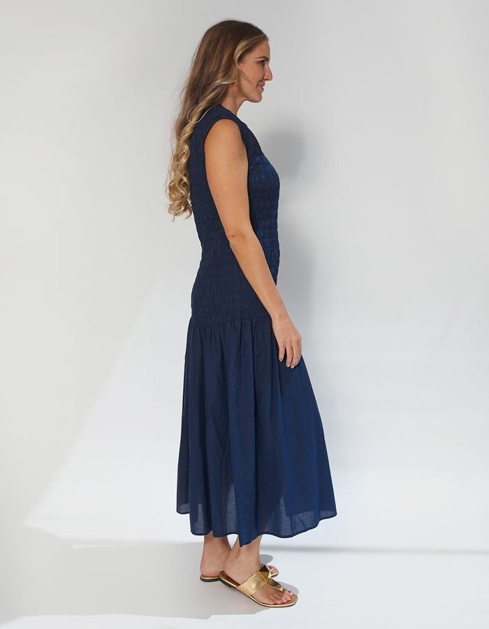 Cali Dress - Indigo – Lewis & Philp